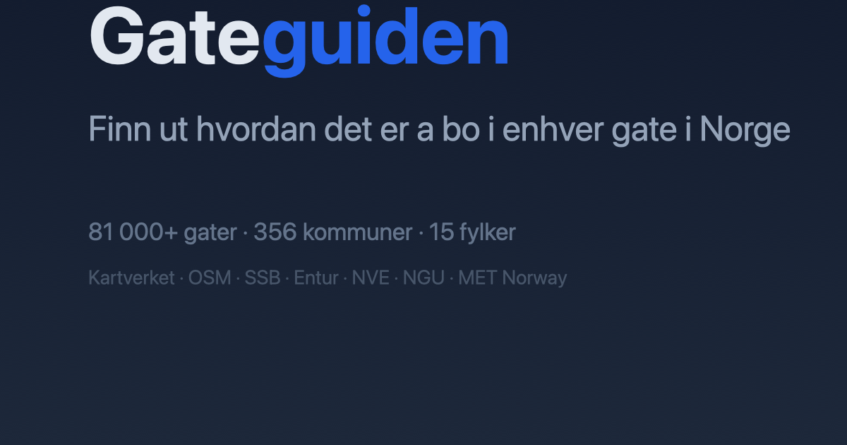 Oslo — Gateguiden